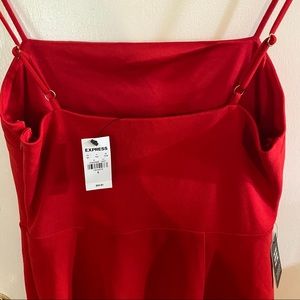 Express | Dresses | Nwt Express Red Spaghetti Strap Dress Size 8 | Poshmark